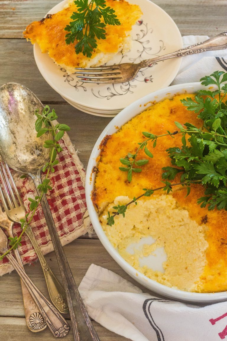 Cheese Grits Casserole | Syrup and Biscuits