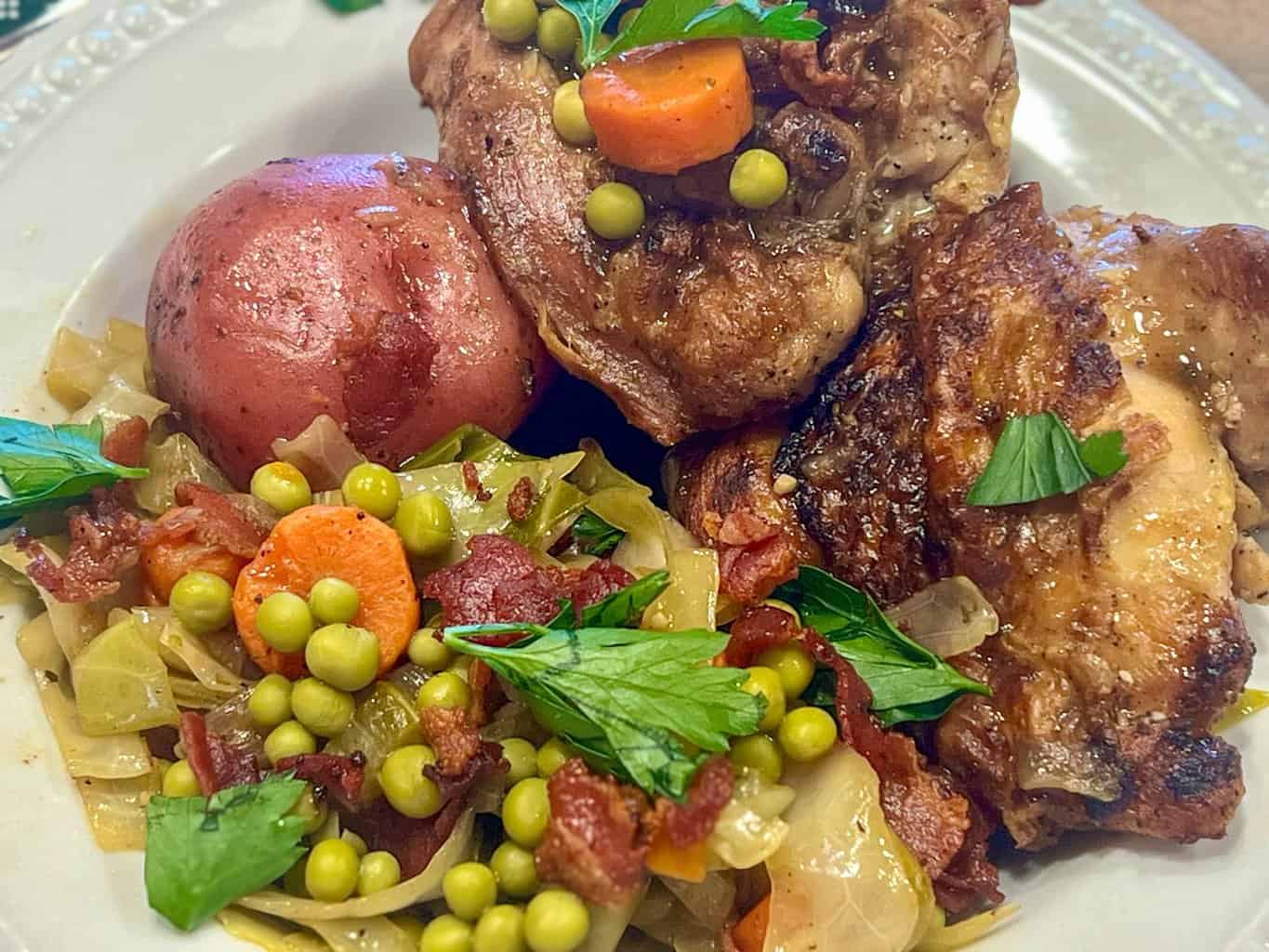 Irish Stout Braised Chicken Stew | Syrup and Biscuits