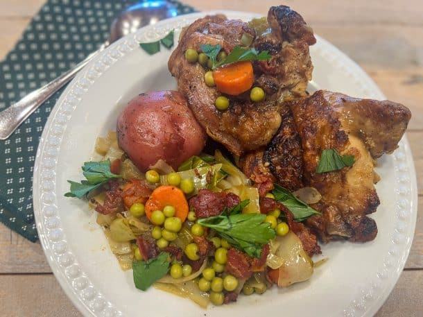 Irish Stout Braised Chicken Stew | Syrup and Biscuits