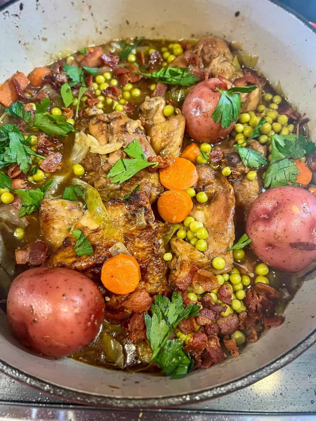Irish Stout Braised Chicken Stew | Syrup and Biscuits